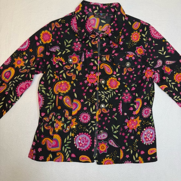 New Identity | Jackets & Coats | New Identity Boho Paisley Floral ...
